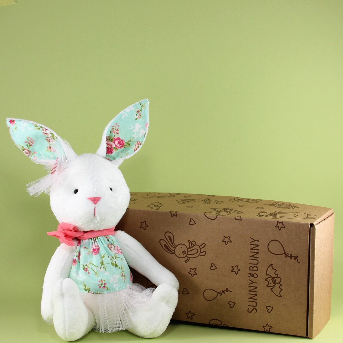 Bunny Toy for Baby Girl. Plush Bunny Rabbit. Easter Stuffed - Etsy