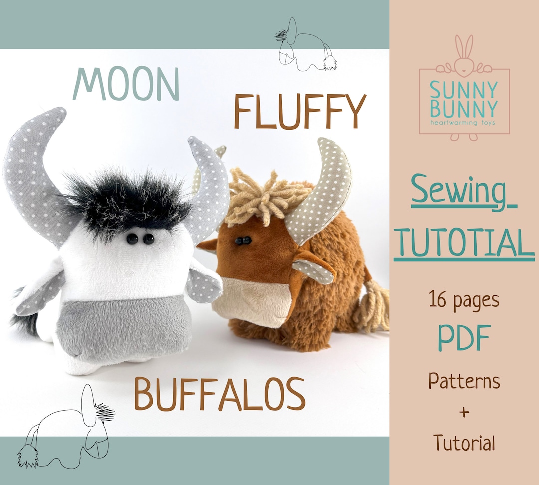 Buffalo Sewing Pattern and Tutorial. Buffalo PDF Tutorial and Patterns ...