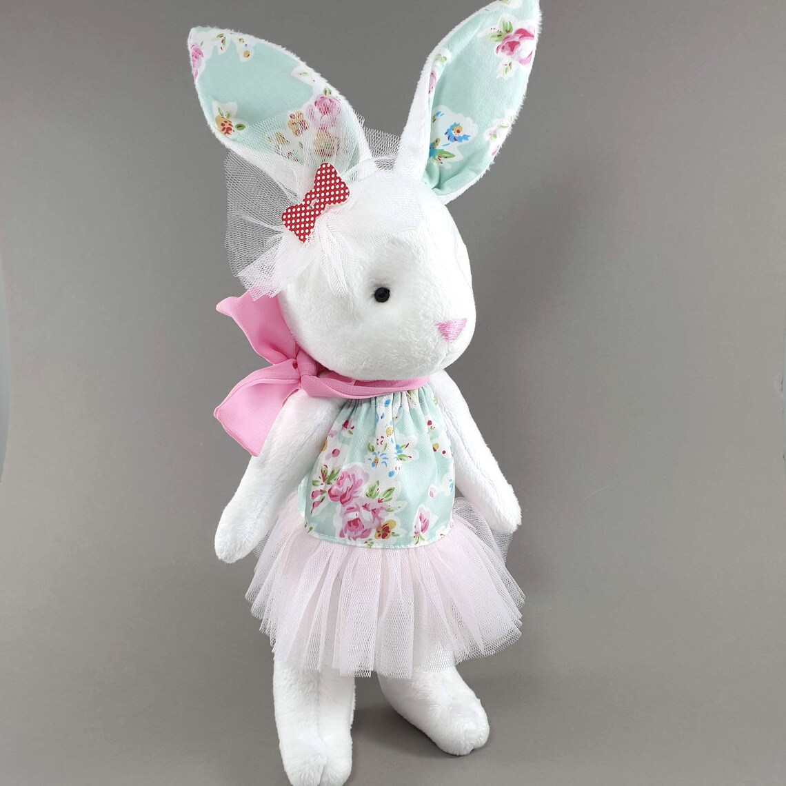 Bunny Toy for Baby Girl. Plush Bunny Rabbit. Easter Stuffed - Etsy