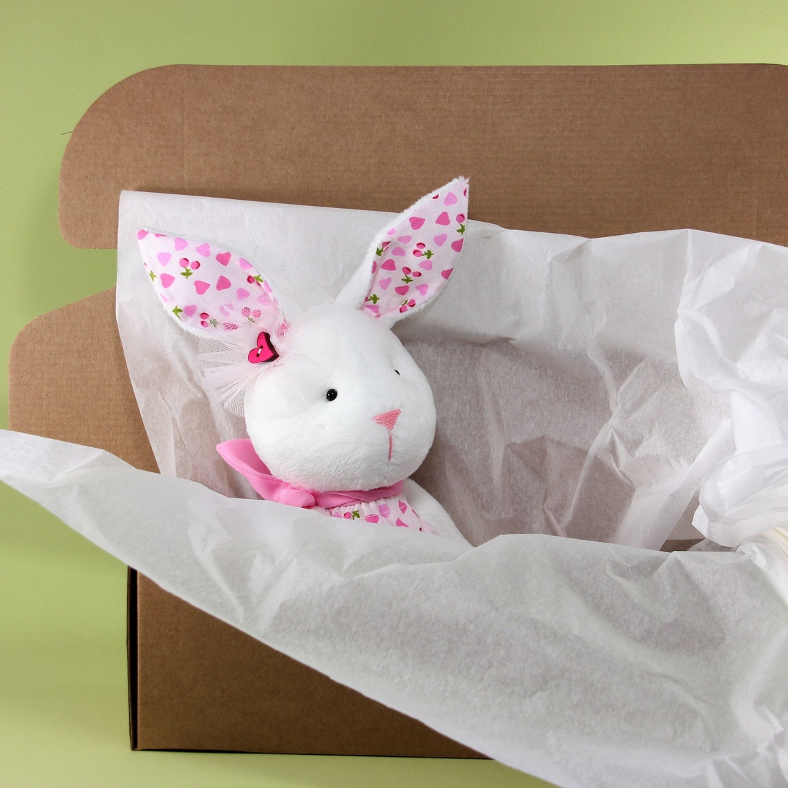 Plush Bunny Toy for Toddler. Easter Rabbit Decor. Pink Bunny - Etsy