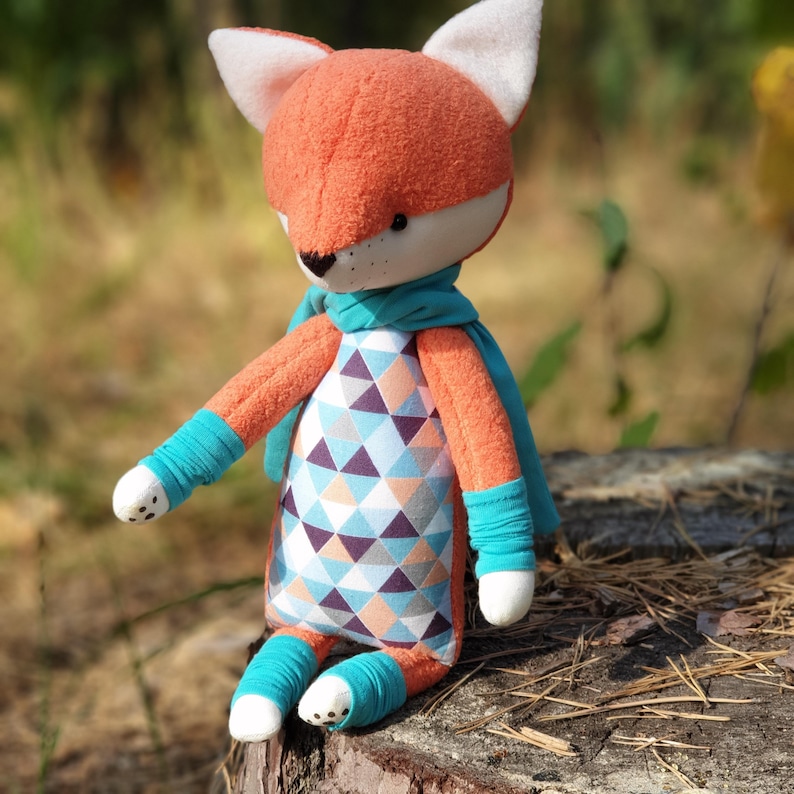 Orange Fox Soft Toy Gift for Kids. Red Fox Stuffed Toy. Autumn - Etsy