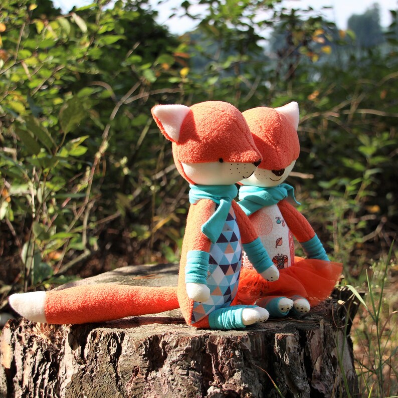 Orange Fox Soft Toy Gift for Kids. Red Fox Stuffed Toy. Autumn - Etsy