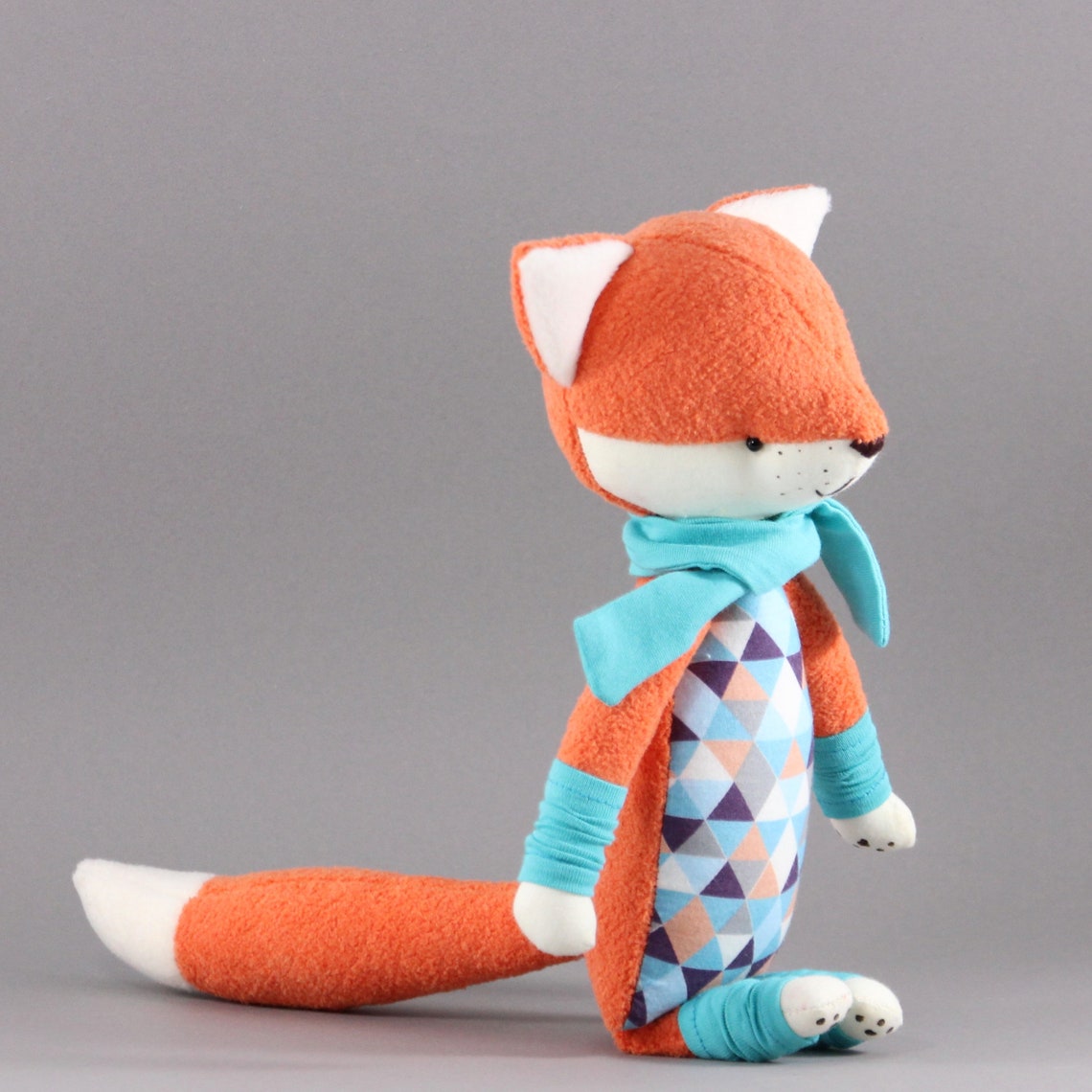 Orange Fox Soft Toy Gift for Kids. Red Fox Stuffed Toy. Autumn | Etsy