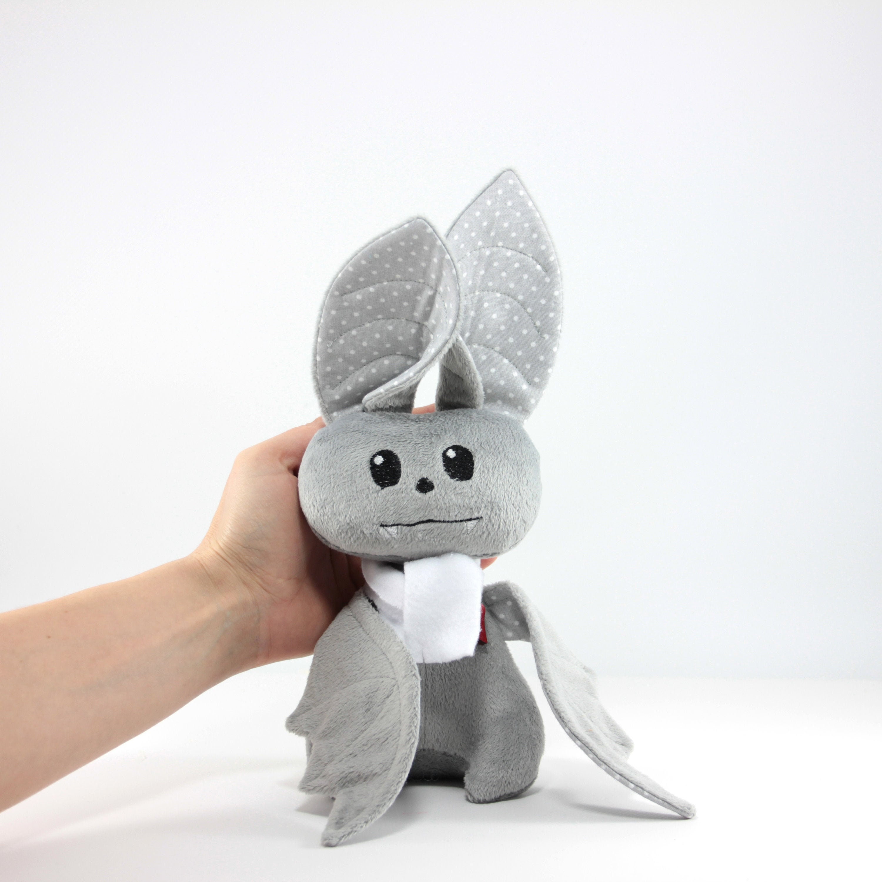 Gray Bat Toy Gift. Gray Dotted Bat Doll. Gary Plushie - Etsy