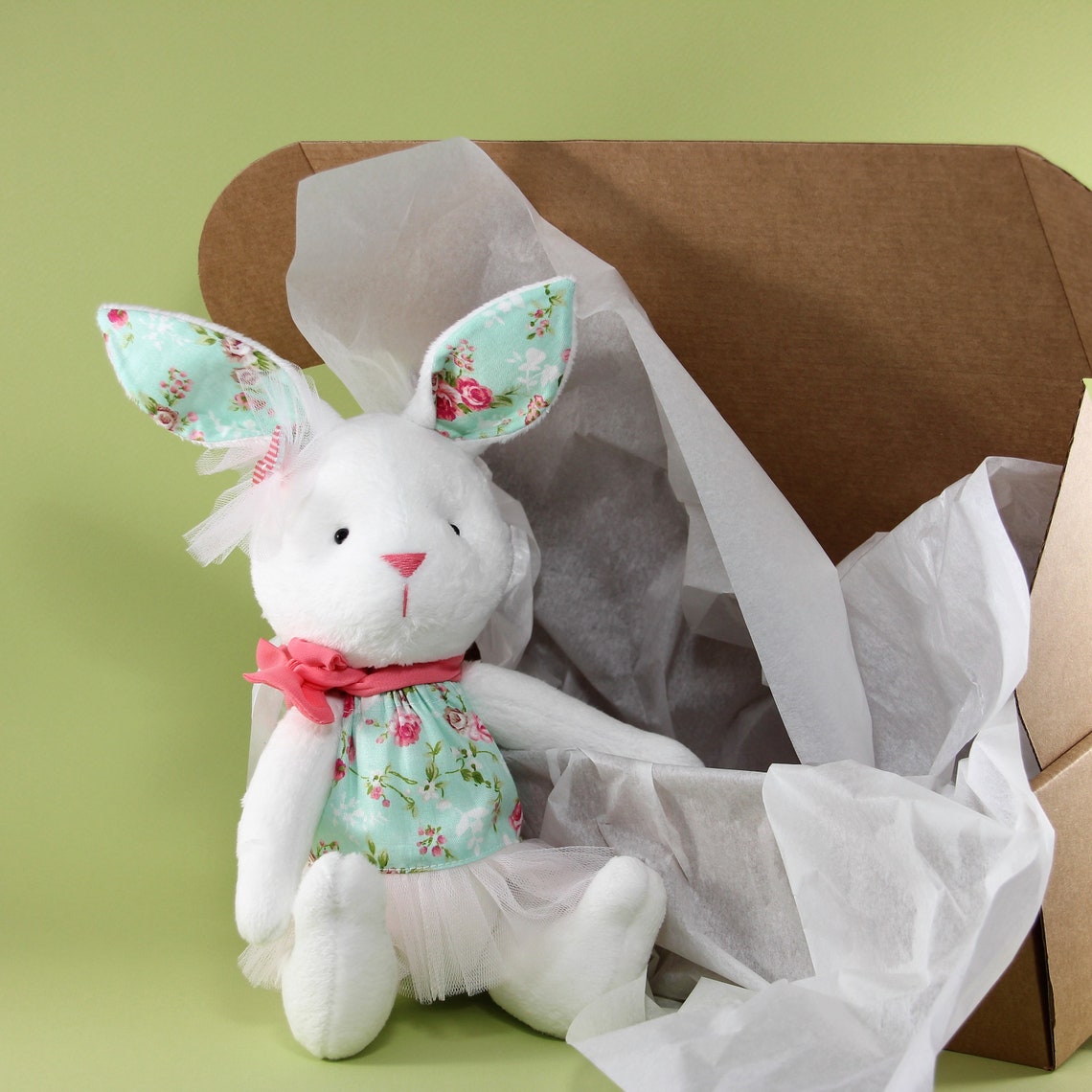 Bunny Toy for Baby Girl. Plush Bunny Rabbit. Easter Stuffed - Etsy