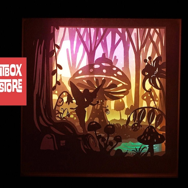 Tinkerbell Shadow Box Svg - Etsy