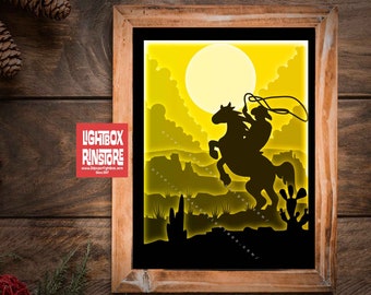 Cowboy Shadow Box - Etsy