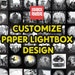Personalized Paper Light Box Design. Night Light as Gift .anniversary ...