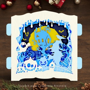 Halloween Pop up Card Template, SVG 3D Pop up Card, Greeting Pop up ...