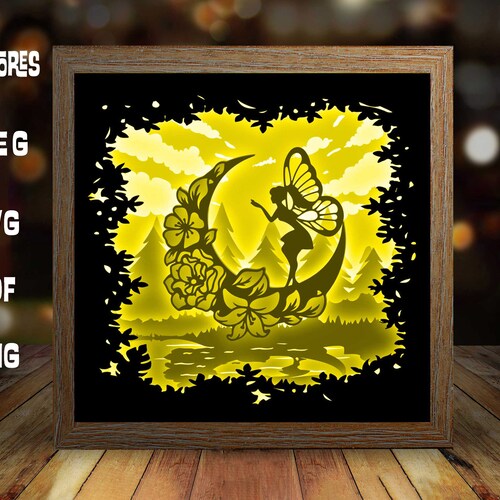 Fairy Tale Paper Light Box Template Shadow Box Template - Etsy