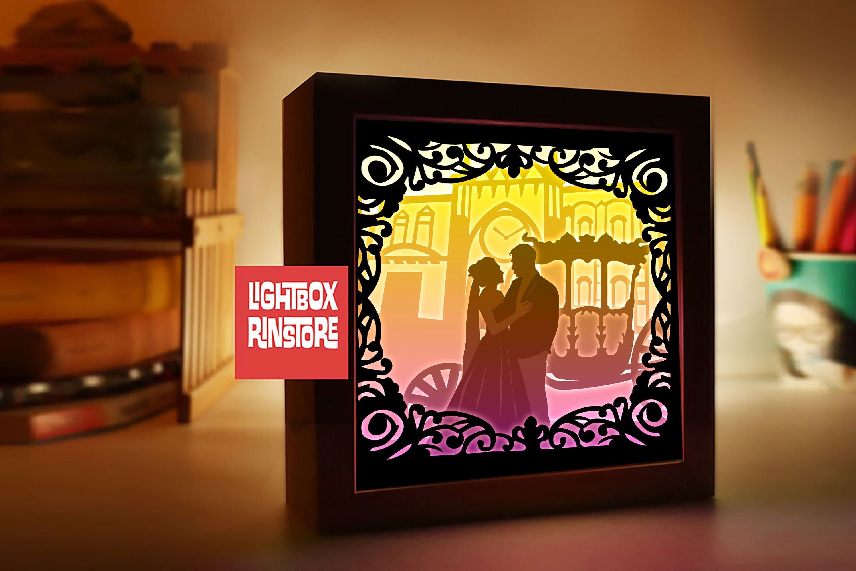 Love Gifts Wedding Gifts Paper Light Box Template Shadow Box - Etsy