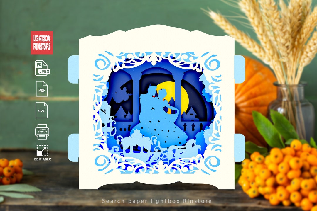 Fairy Tale Princess Pop up Card Template: 3D Paper Cut (SVG, PDF) - Etsy