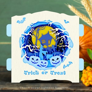 Halloween Pop up Card Template, SVG 3D Pop up Card, Greeting Pop up ...