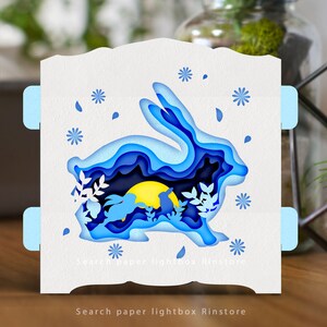 Rabbit 3D Pop up Card Template, SVG 3D Pop up Card, Greeting Pop up ...
