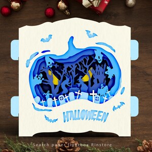 Halloween Pop up Card Template, SVG 3D Pop up Card, Greeting Pop up ...
