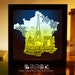 France Paris Paper Light Box Template, Shadow Box Template, Shadow Box ...