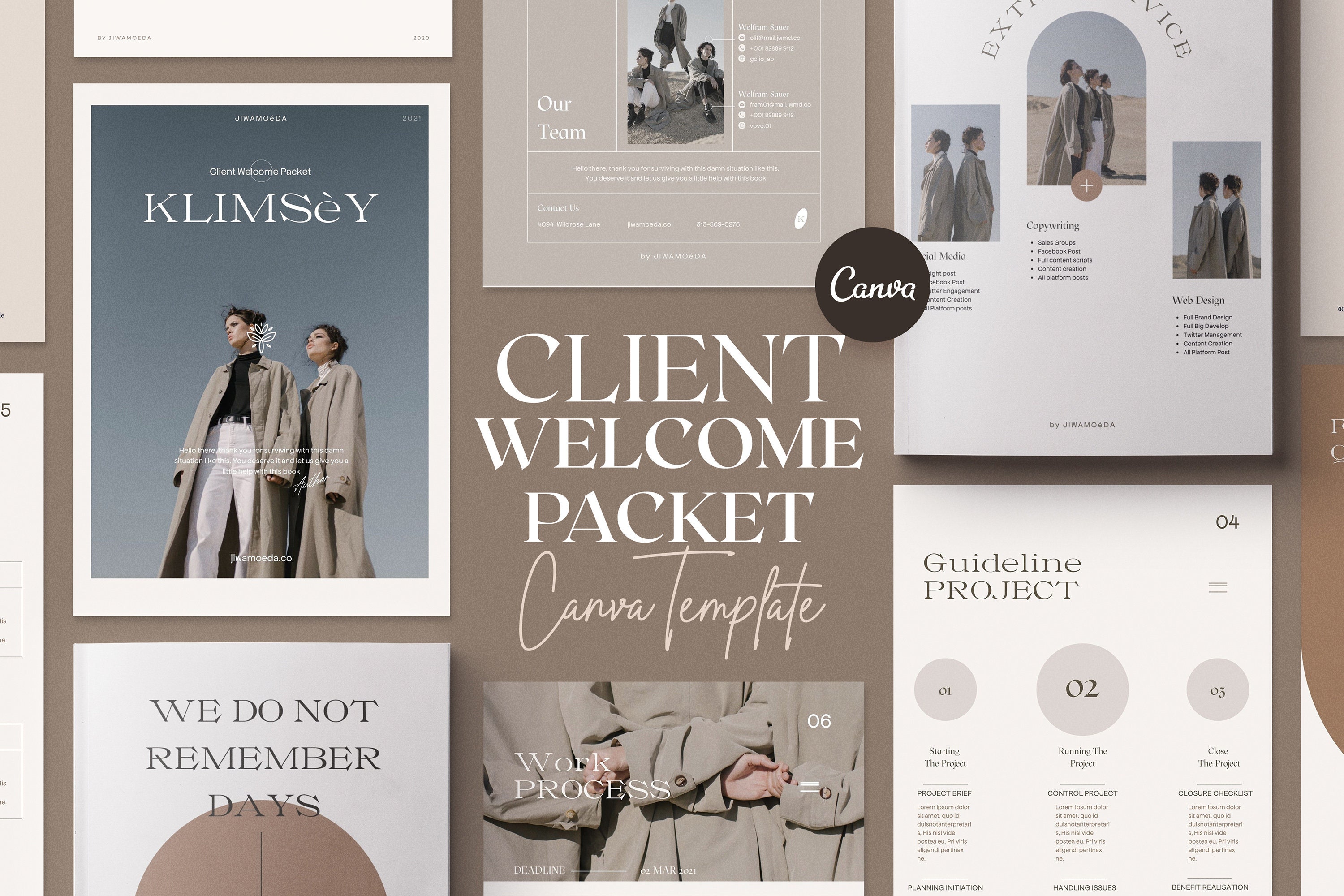 Klimsey Client Welcome Packet New Client Packet Service - Etsy