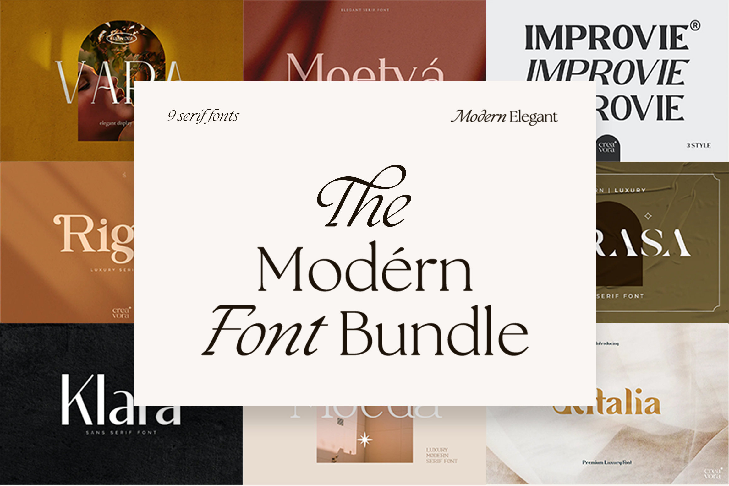 The Modern Font Bundle - Procreate Schriftarten, Canva Fonts, Branding ...