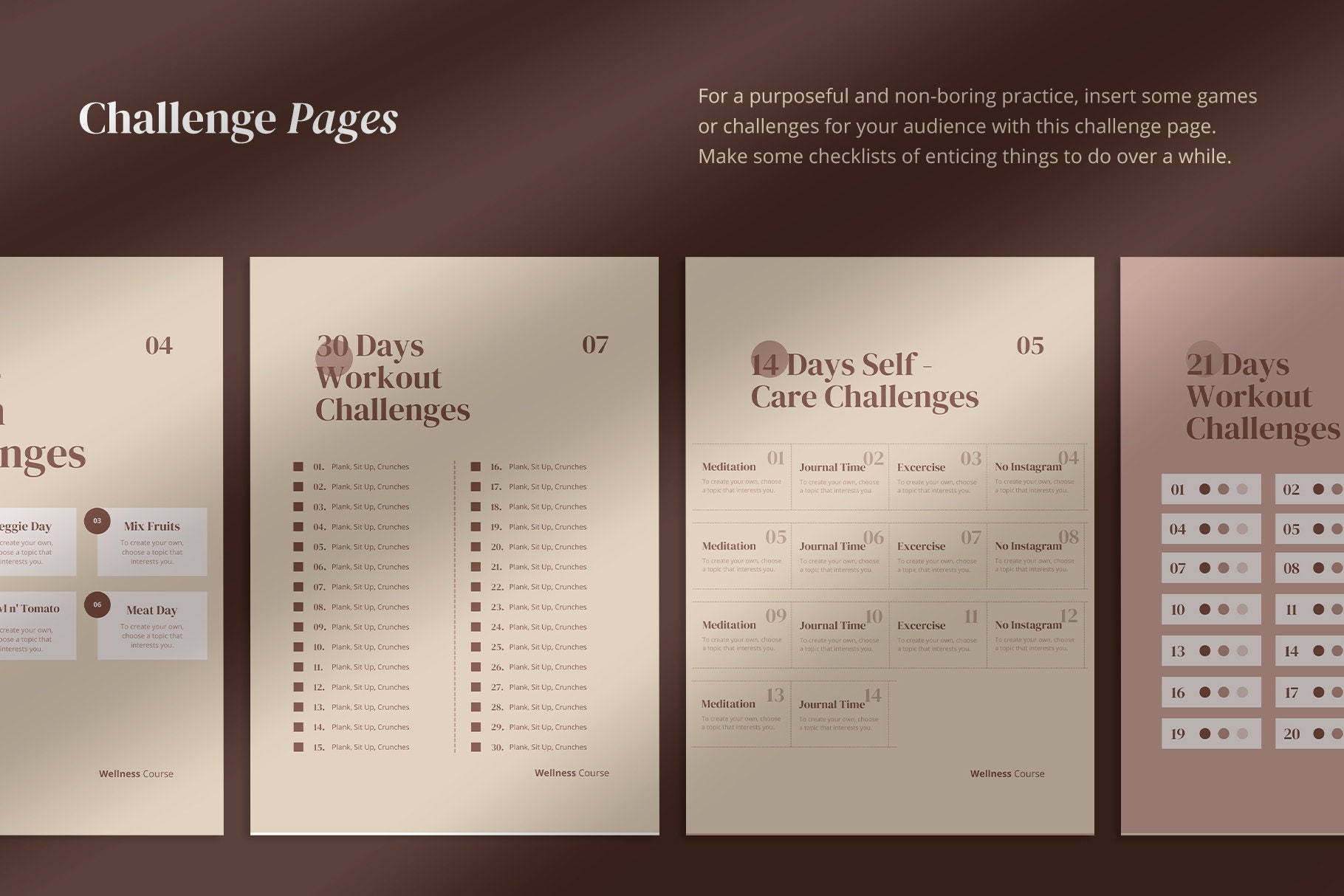 Wellness Course Workbook Workbook Template eCourse | Etsy
