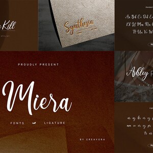 Beautiful Script Font Bundle - Procreate Fonts, Canva Fonts, Branding ...