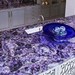 Purple Amethyst Stone Dining Table for Kitchen, Countertop, Conference ...