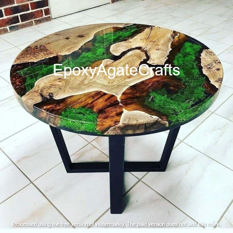 Green Resin Coffee Table - Etsy