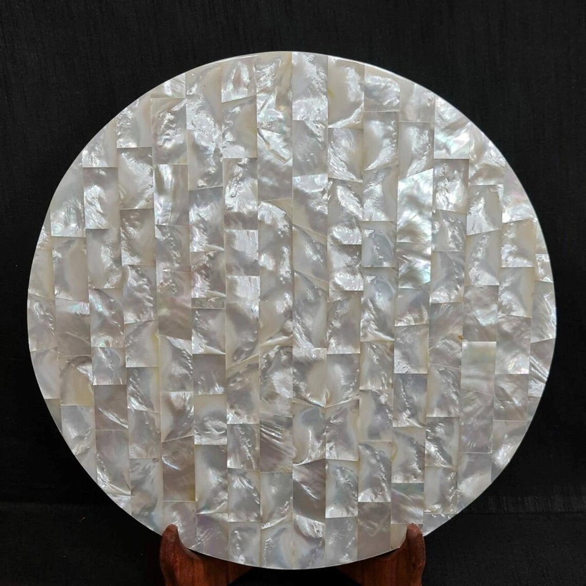 Custom Made White Mother of Pearl Gemstone Coffee Table - Etsy