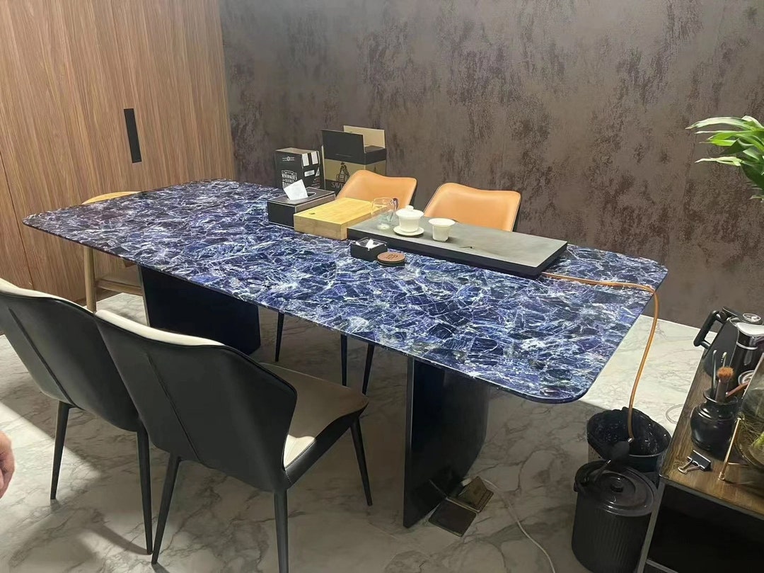 Stunning Amethyst Stone Dining Table Amethyst Gemstone Counter Desk ...