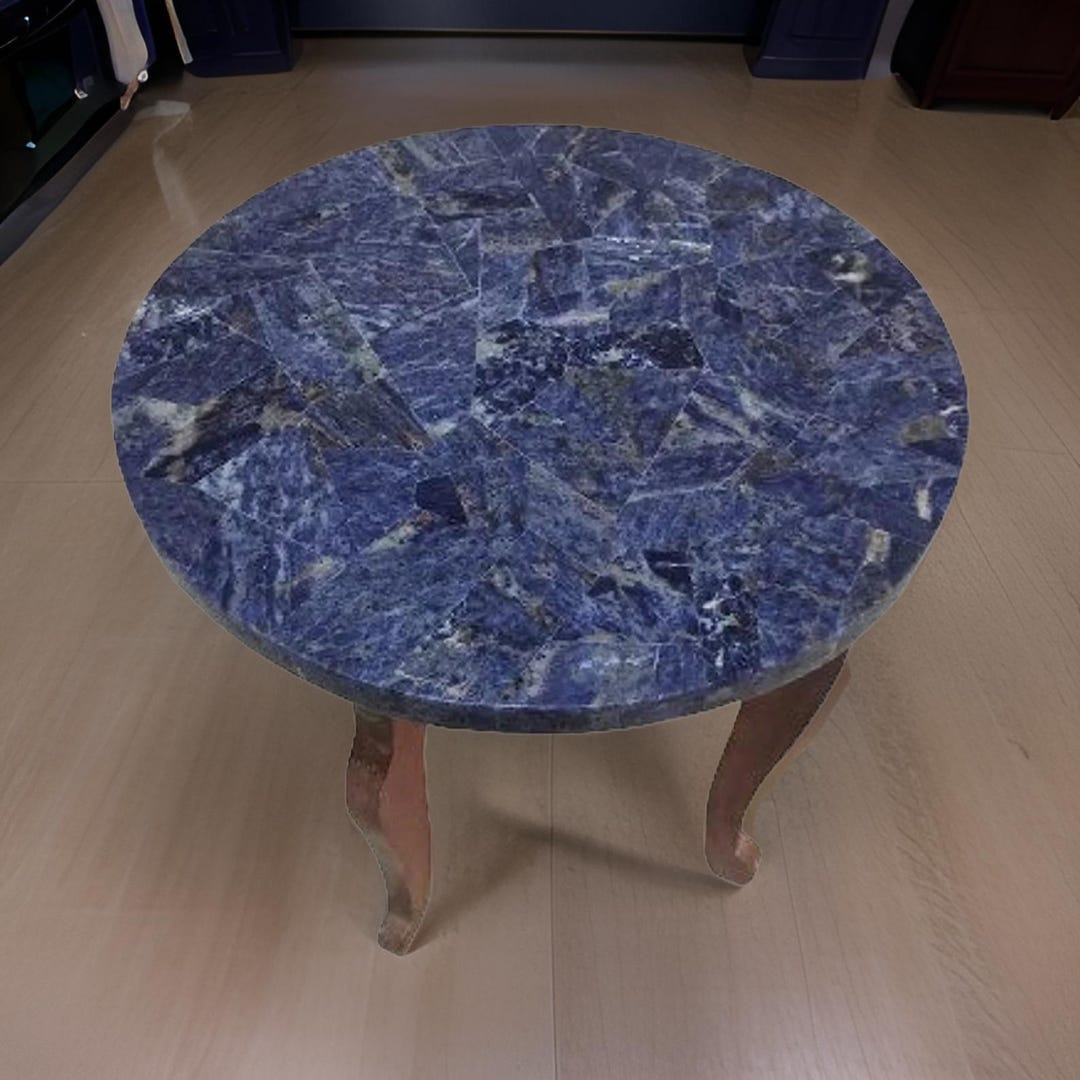 Handcrafted Sodalite Natural Gemstone Table Top Elegant & Luxurious ...