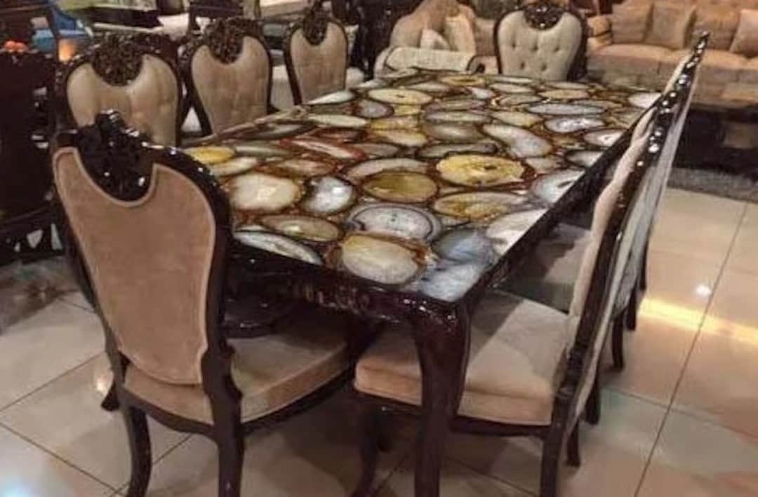 Natural Agate Conference Table White Agate Table Tops - Etsy