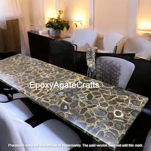 Natural Black Agate Stone Slab, Dining Table Top, Counter Tops, Garden Table Top, Kitchen Slabs ...