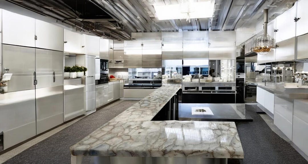 Custom L-shaped Bar Countertop Stone Slab Vanity Top for Kitchen ...