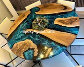 Live Edge Ocean Waves Desk | The Green Head