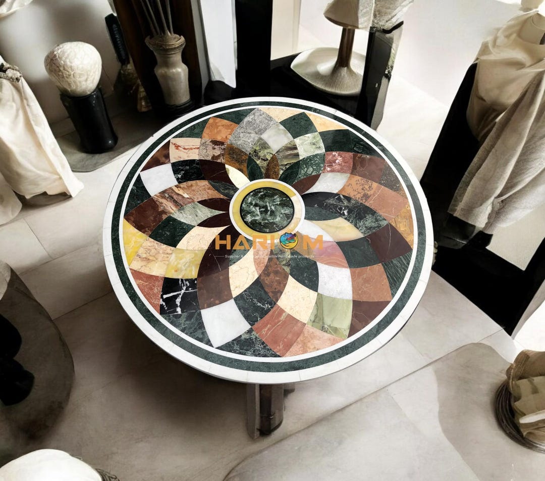 Handmade Mosaic Marble Table Top: Modern Cafeteria Decor - Etsy