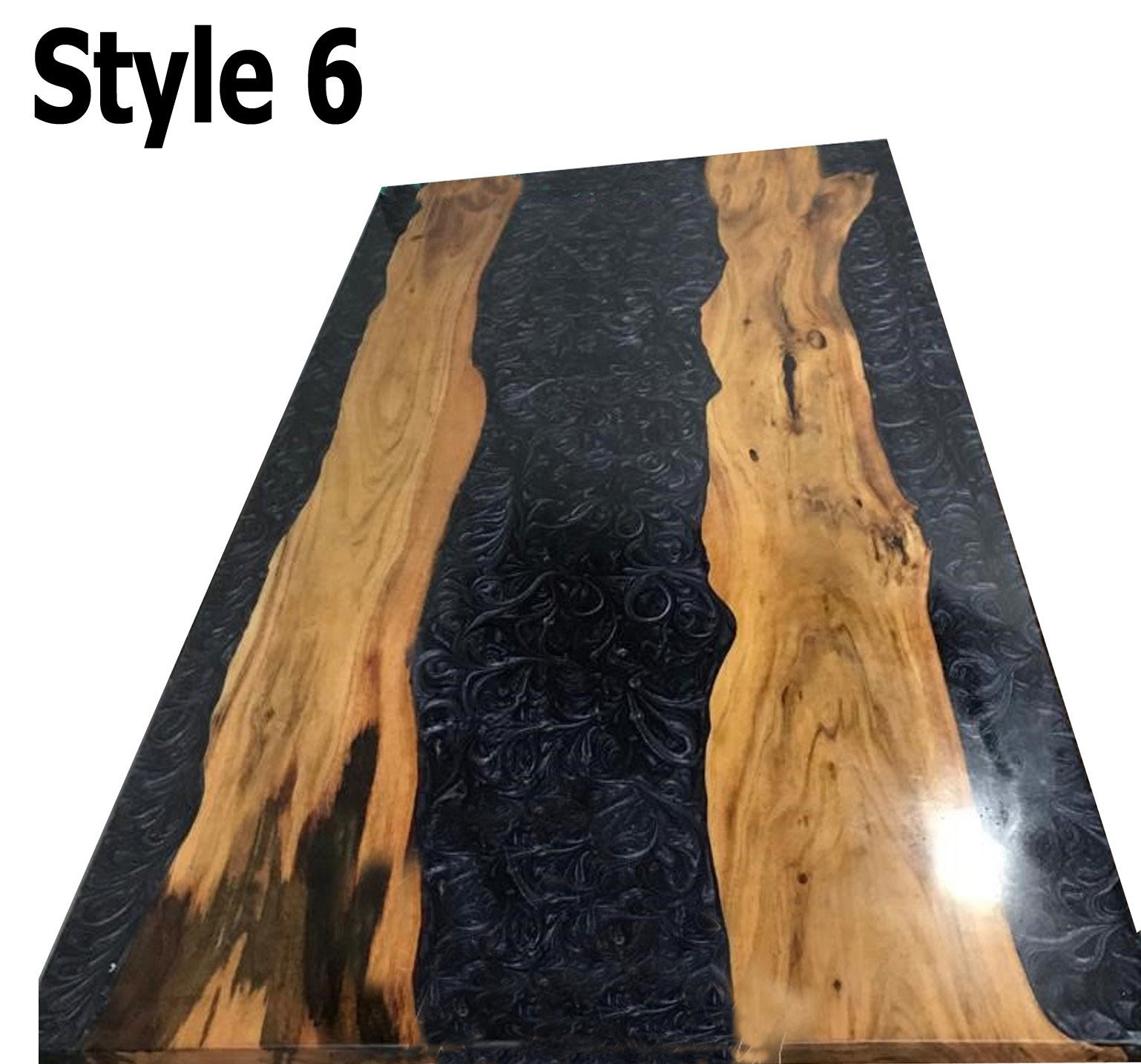 Blue Epoxy Resin Table Resin Dining Table Wooden Epoxy Resin - Etsy