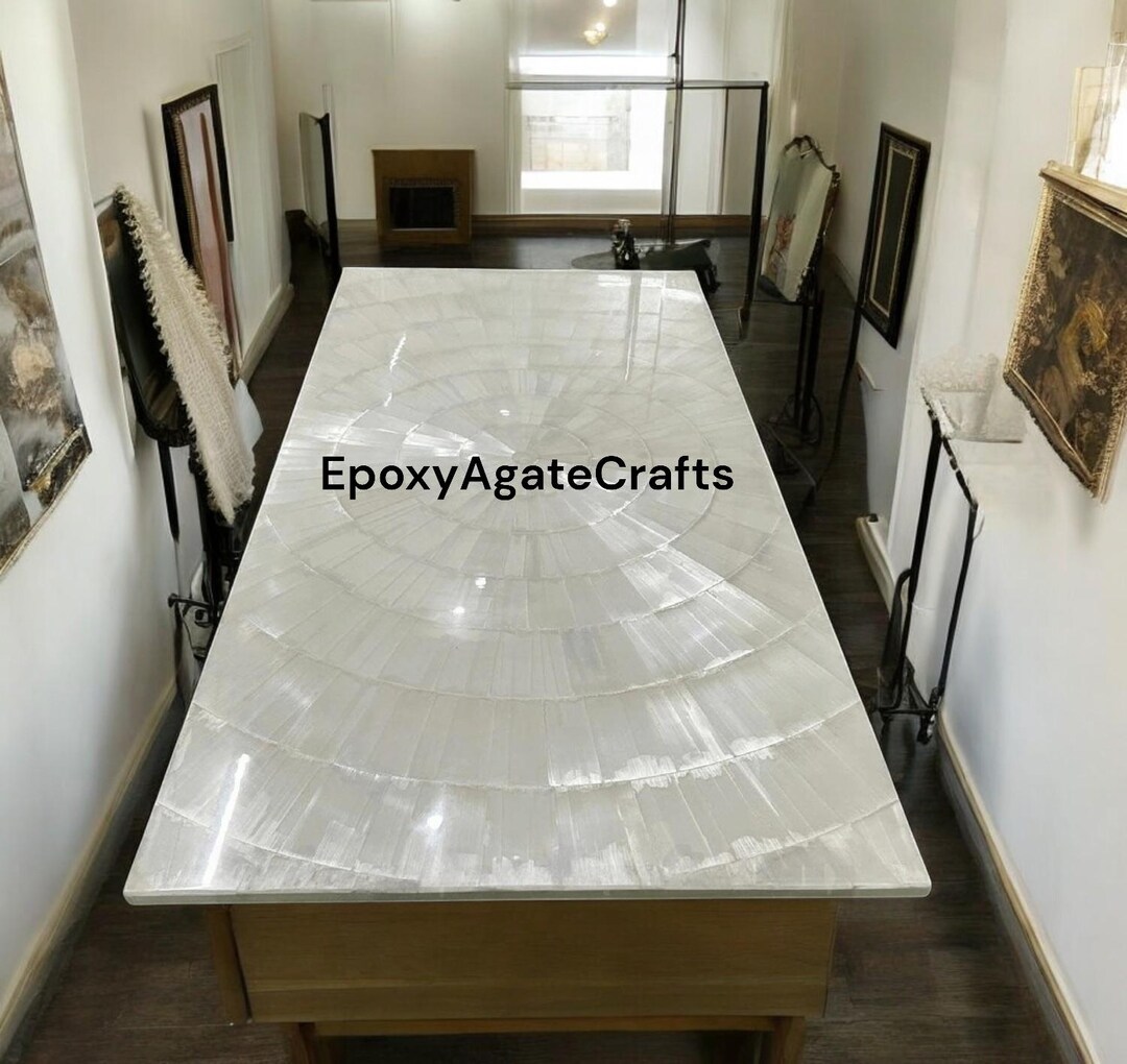 Selenite Table Top, Selenite Center Table Top, Selenite Coffee Table ...