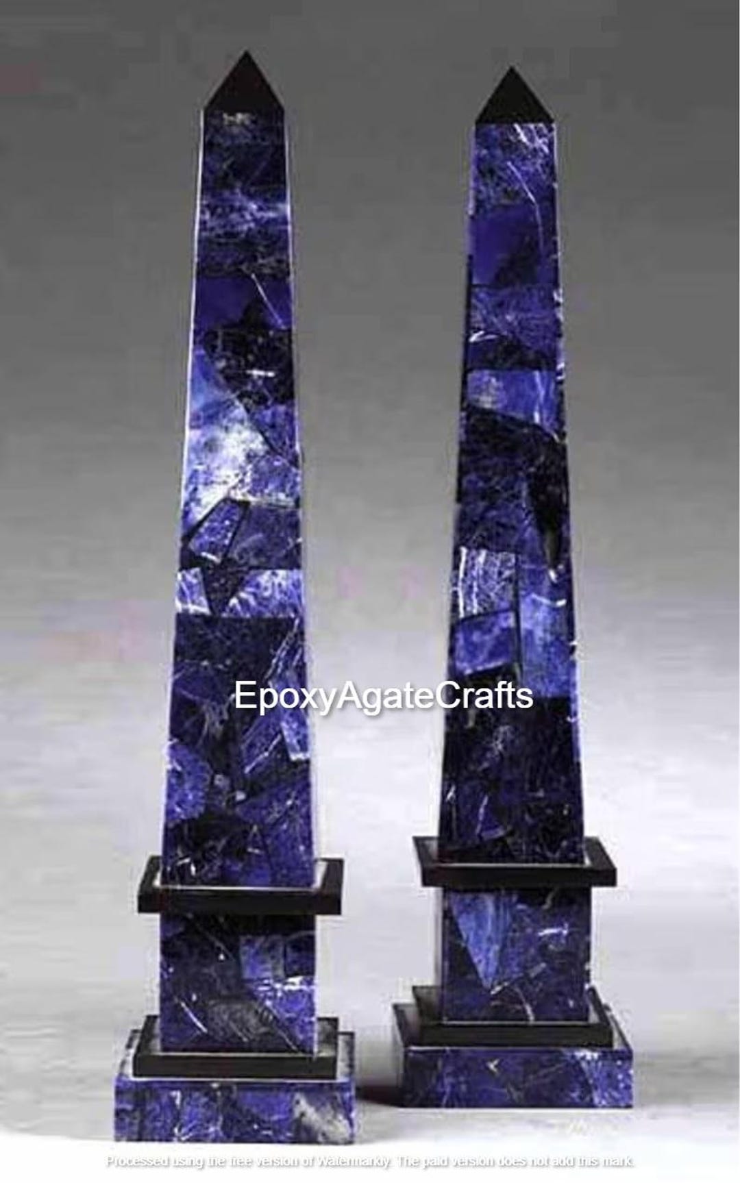Sodalite Stone Obelisk Healing Crystals Random Egyptian Obelisks Custom ...