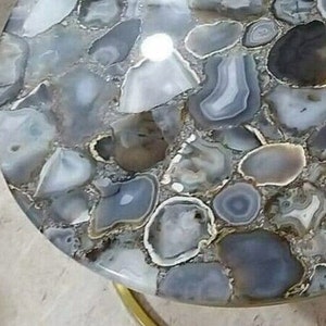 Natural Wild Agate Gemstone Modern Arts Handmade Furniture Luxury Gemstone Modern Arts Agate ...