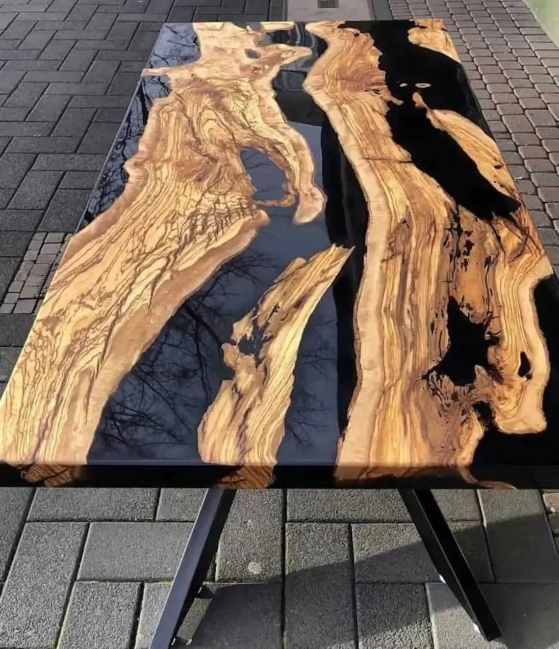 Black Epoxy Dining Table Epoxy Table Top Epoxy Center Table - Etsy