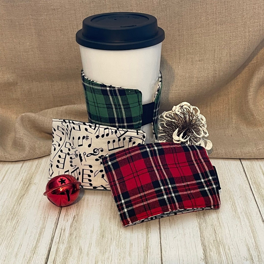 Mug Hug - Music Notes & Plaid - Etsy