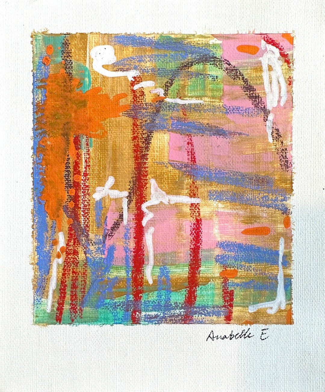 Scribbles No.5 || Mini Paintings - Etsy