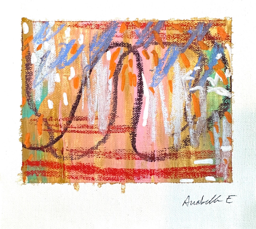 Scribbles No.2 || Mini Paintings - Etsy