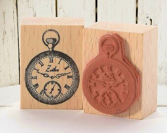 Pocket Watch Stamp | Etsy