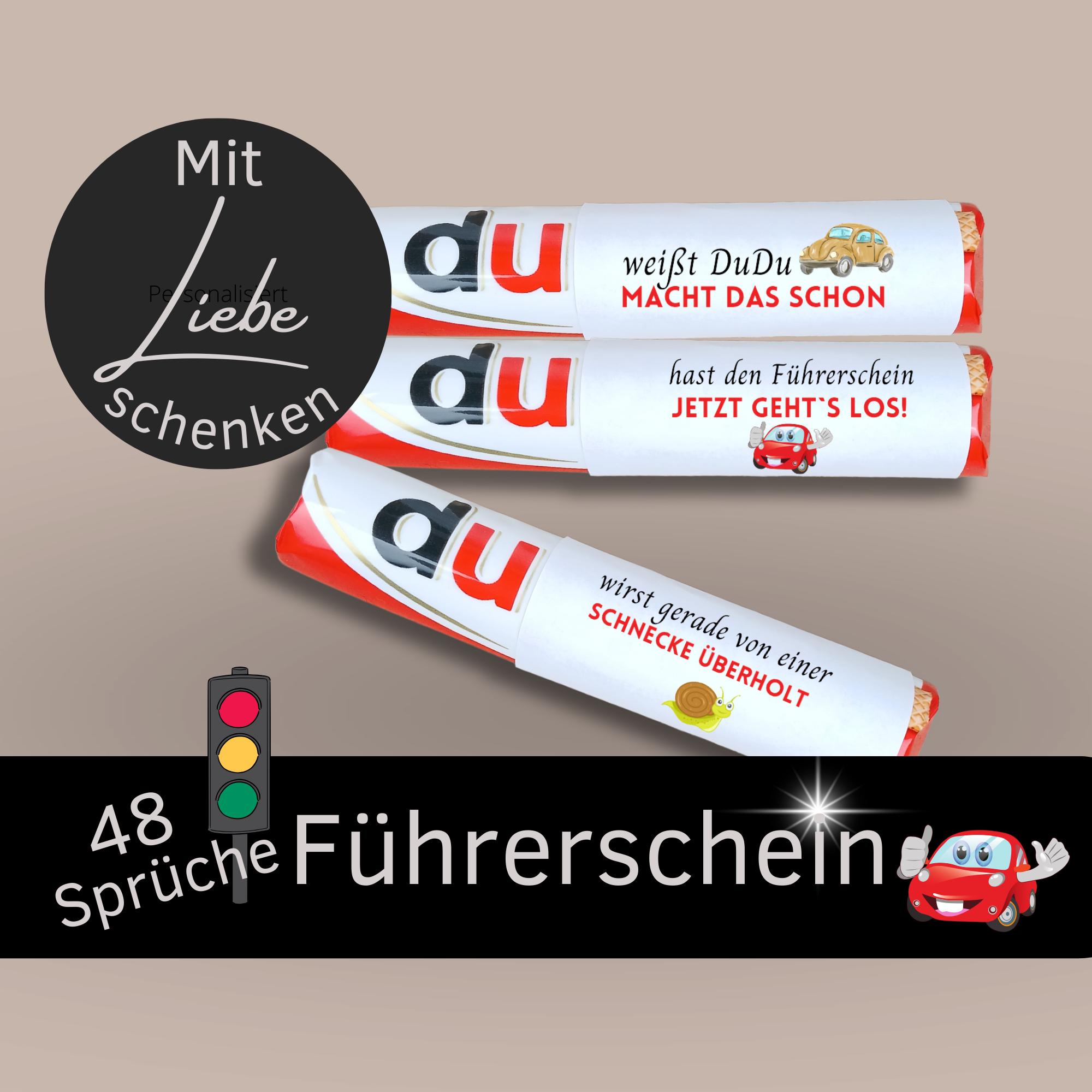 Driving License Car 48 Duplo Banderoles | Gift You Messages Learner ...