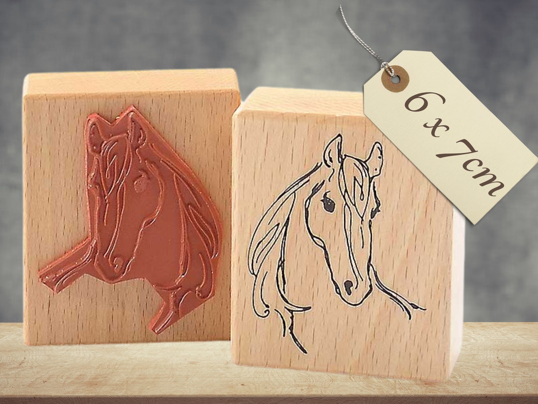Rubber Stamp Horse Stud Farm Equestrian Sports - Etsy