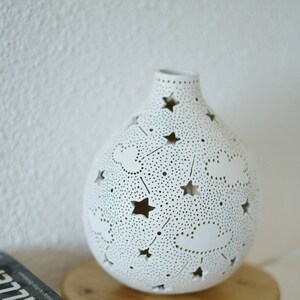 STARS Gourd Lamp, Handcrafted Lamp, Personalized Gift, Stars Lamp, Kids ...