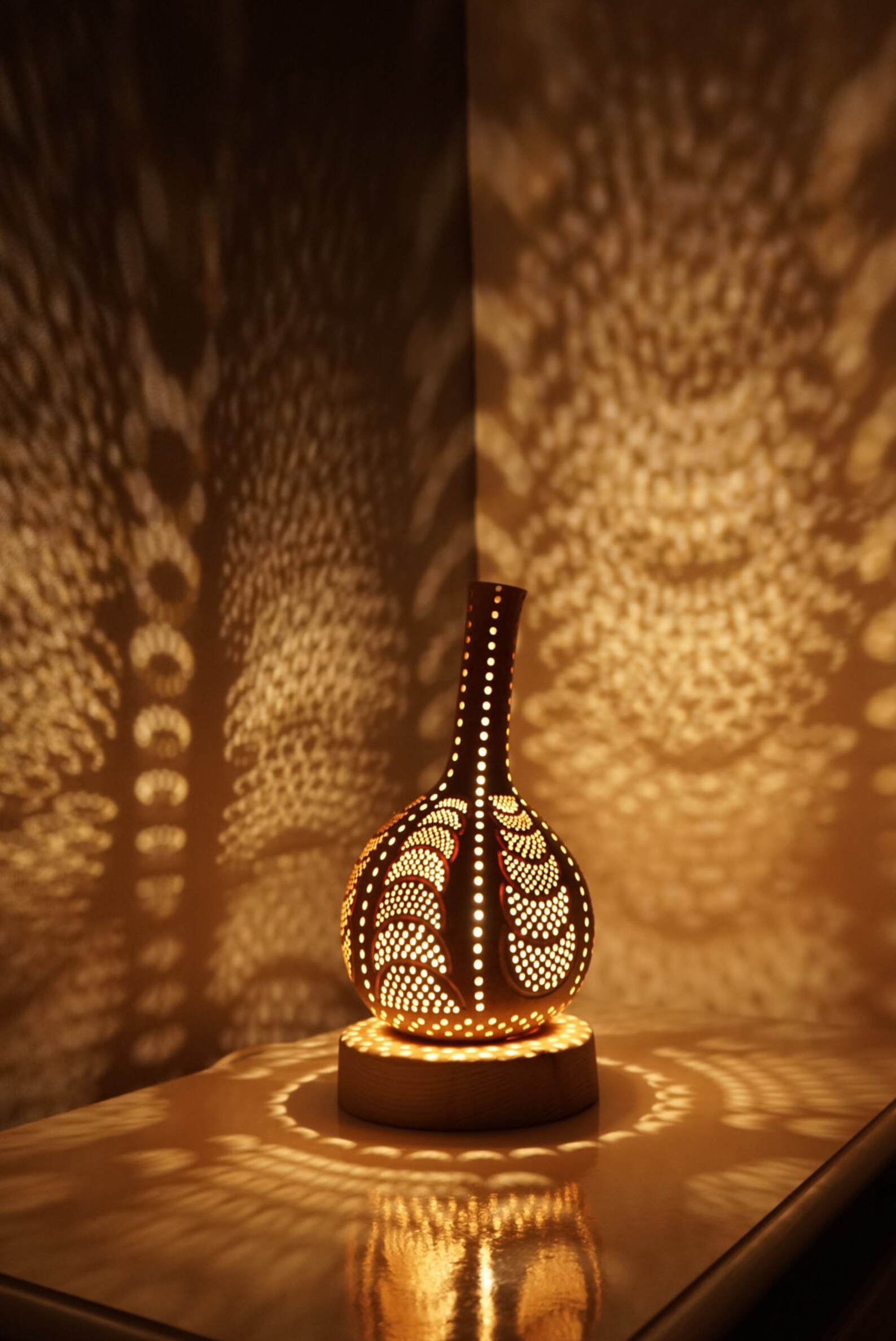 Gourd Lamp Gourd Lamp Decorative Lamp Handmade Lamp - Etsy