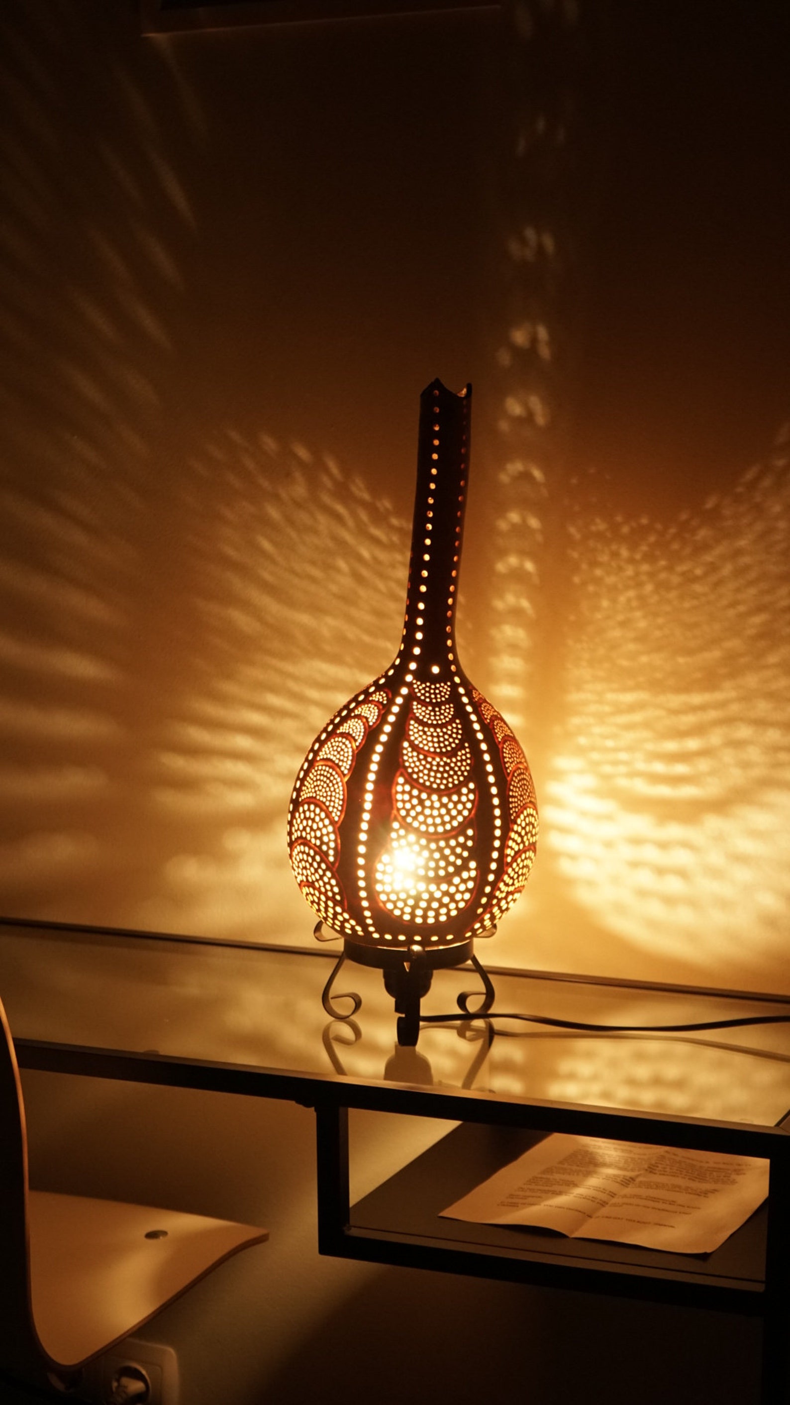 Gourd Lamp Gourd Lamp Decorative Lamp Handmade Lamp - Etsy