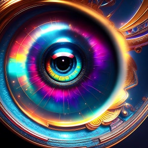 Digital Eye Visionary Art - Etsy