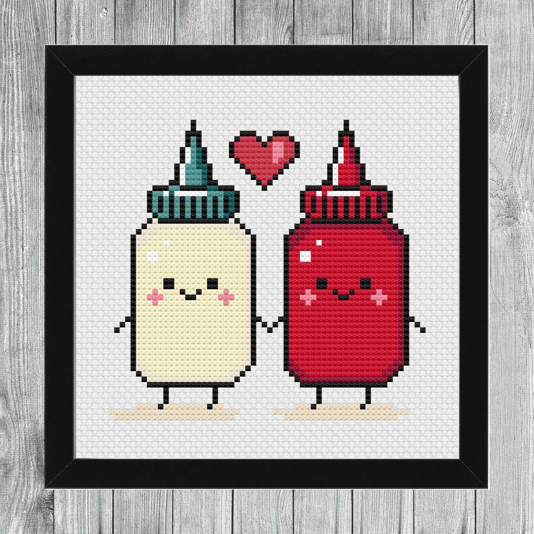 Kawaii Fast Food Perfect Mayo & Ketchup Love Match Beginner Friendly ...